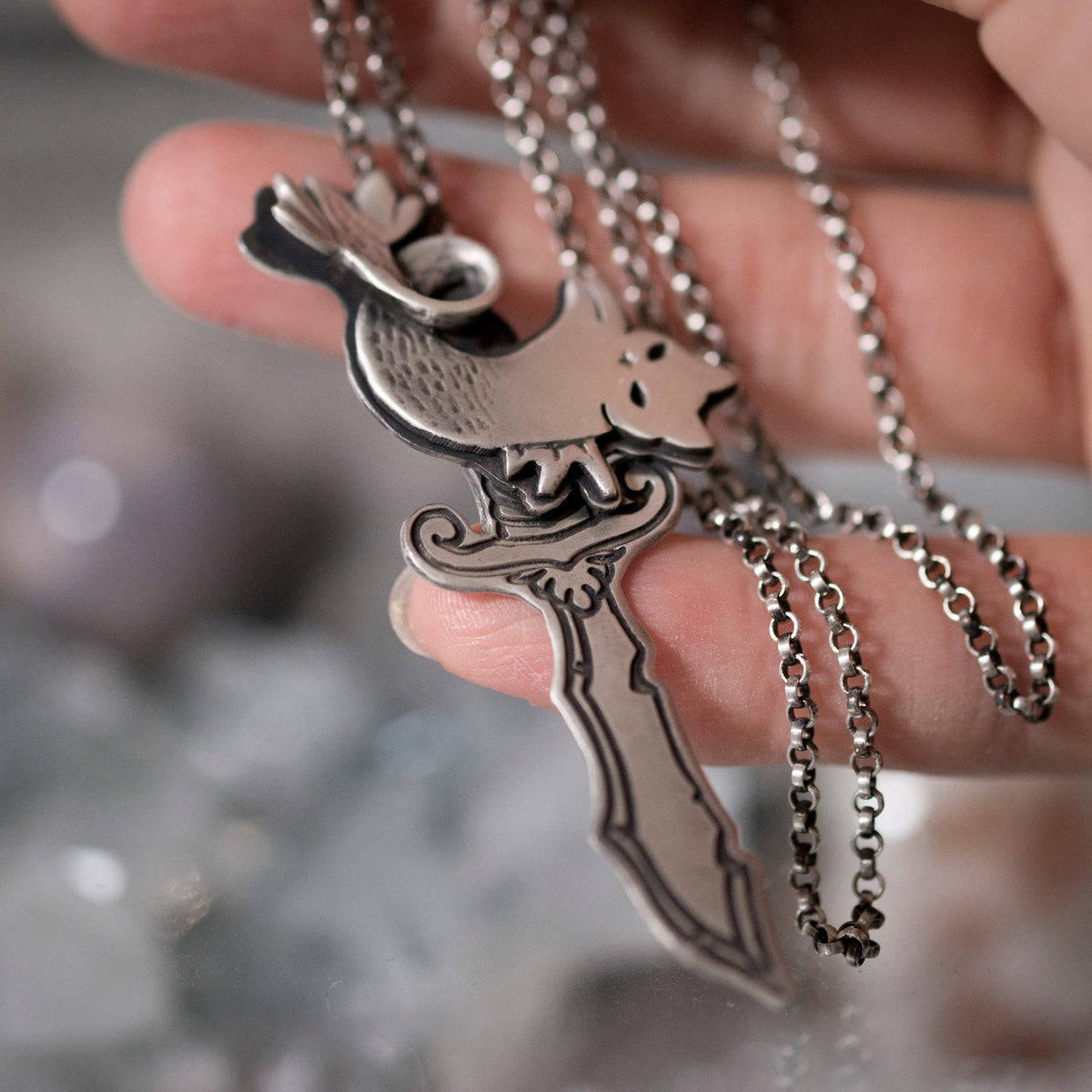 Mermaid Dagger with curled kitty – Ursula Rivera